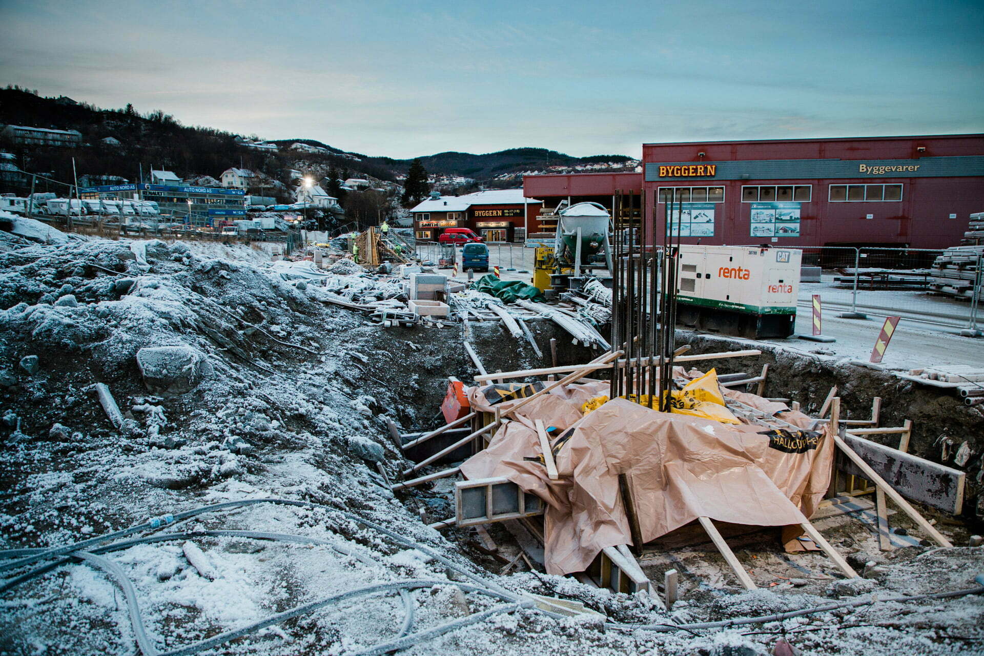 Betongarbeid i Russevika - Harstadpakken